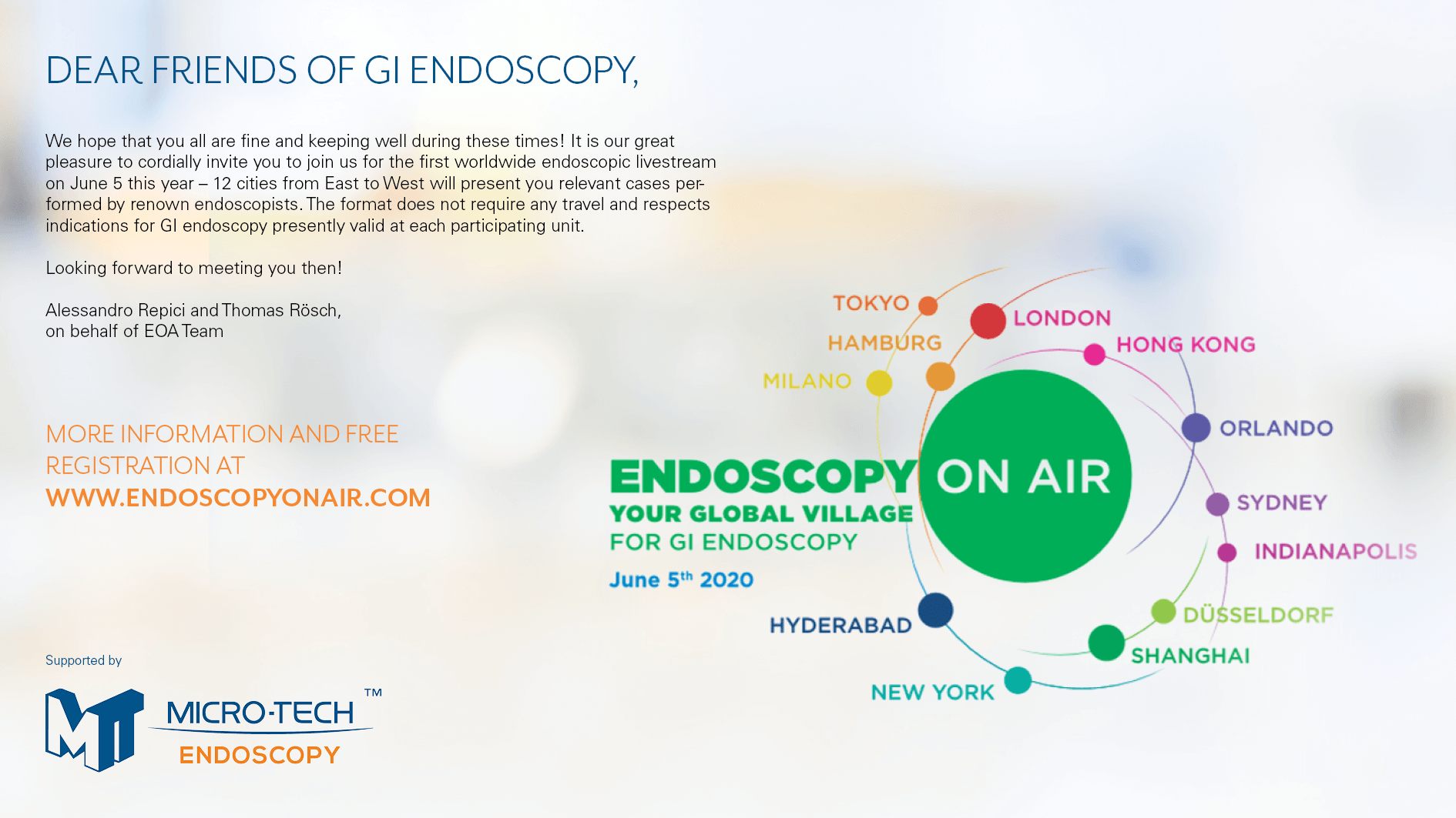 ENDOSCOPY ON AIR - MICRO-TECH EUROPE
